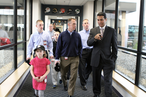 Attention: U.S. Navy Rear Admiral Dennis Moynihan visits ESPN - ESPN ...