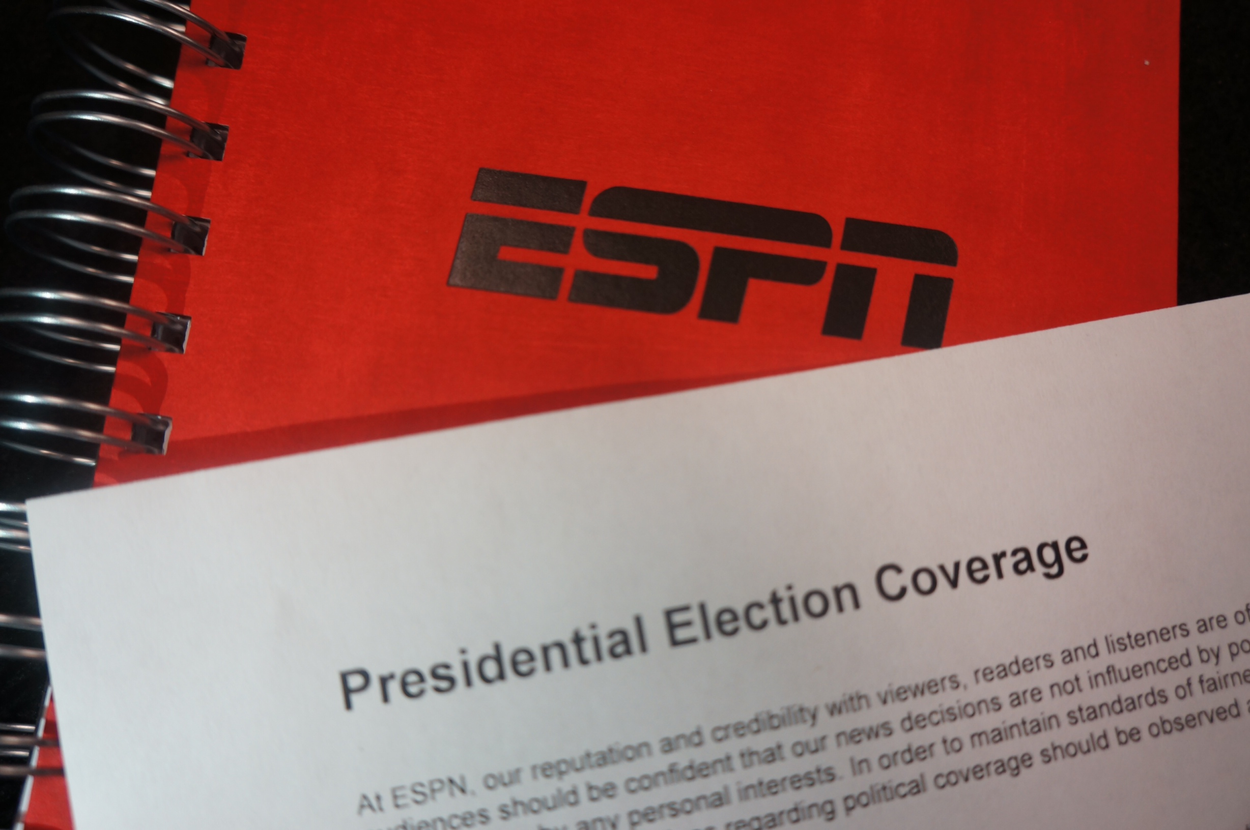 Presidential election coverage policy - ESPN Front Row