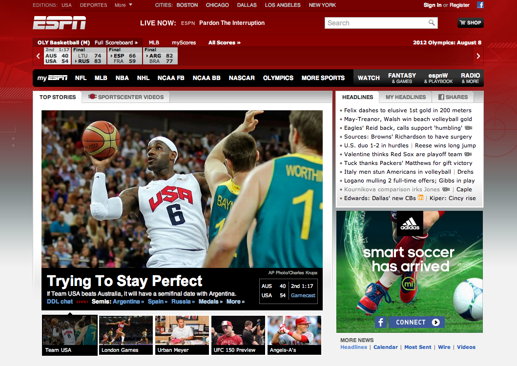 Inside ESPN.com's comprehensive London Olympics coverage - ESPN Front Row