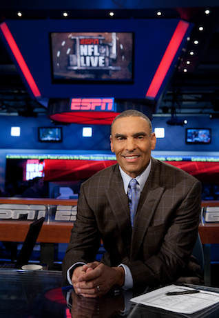 From the field to the studio, Herm Edwards loves talking football ...