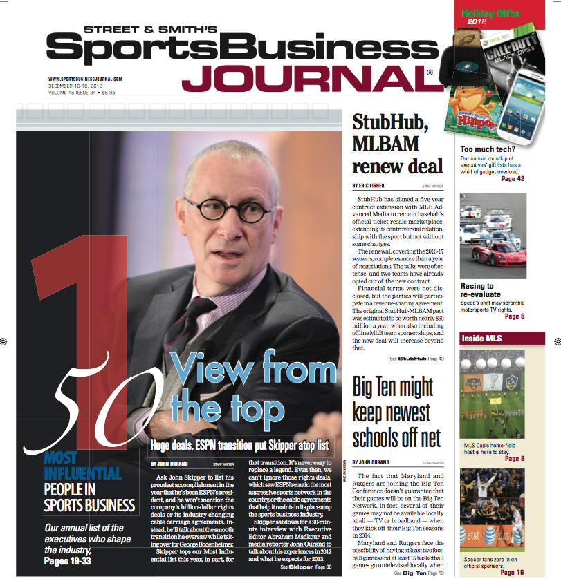 Tweetback: ESPN President John Skipper named SBJ's "Most Influential in ...