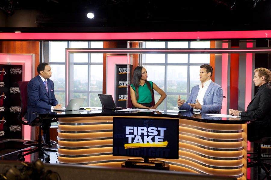 Cari Champion and the First Take crew take the show on the road for NBA ...