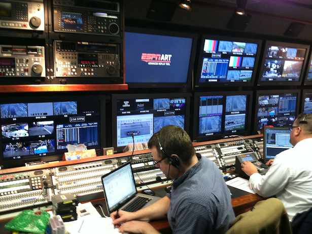 ESPN's Advanced Replay Tool (ART) graphically enhances sports telecasts ...