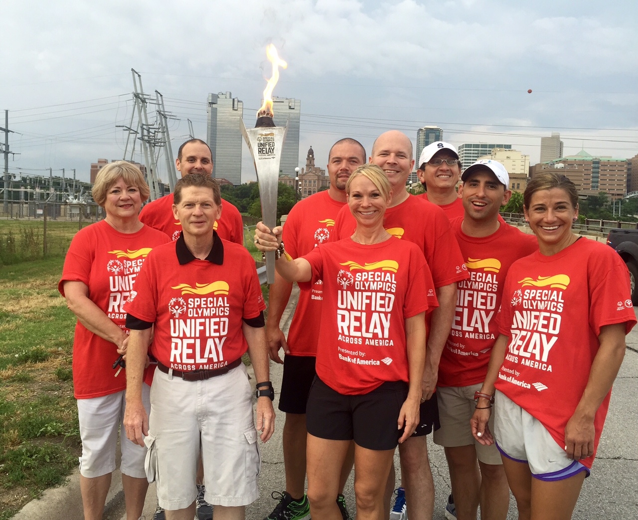 ESPN Events staff Special Olympics torch run - ESPN Front Row