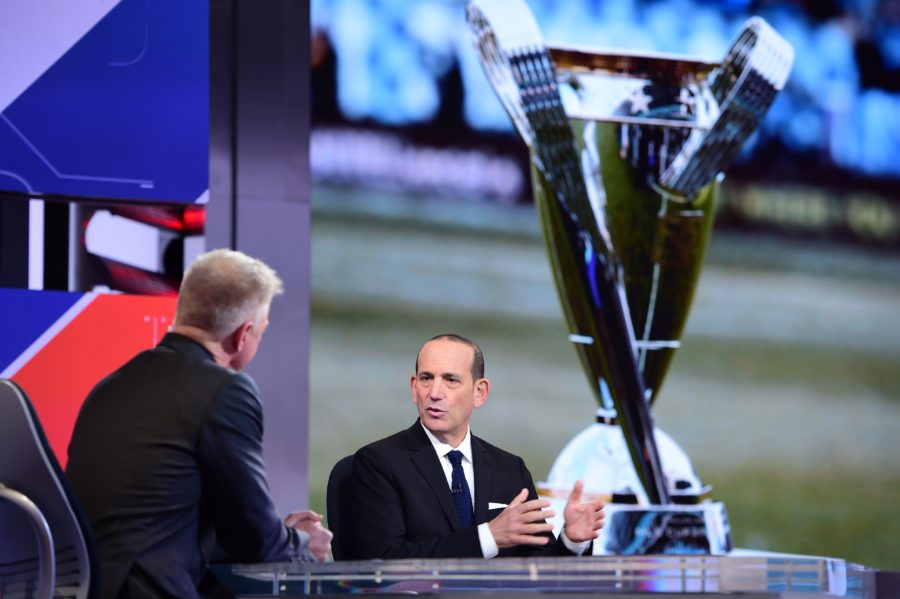 MLS commissioner Don Garber visits ESPN in advance of Sunday's 2015 Cup ...