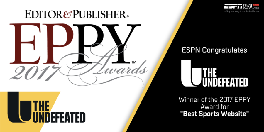 The Undefeated, ESPN.com earn EPPY Awards - ESPN Front Row