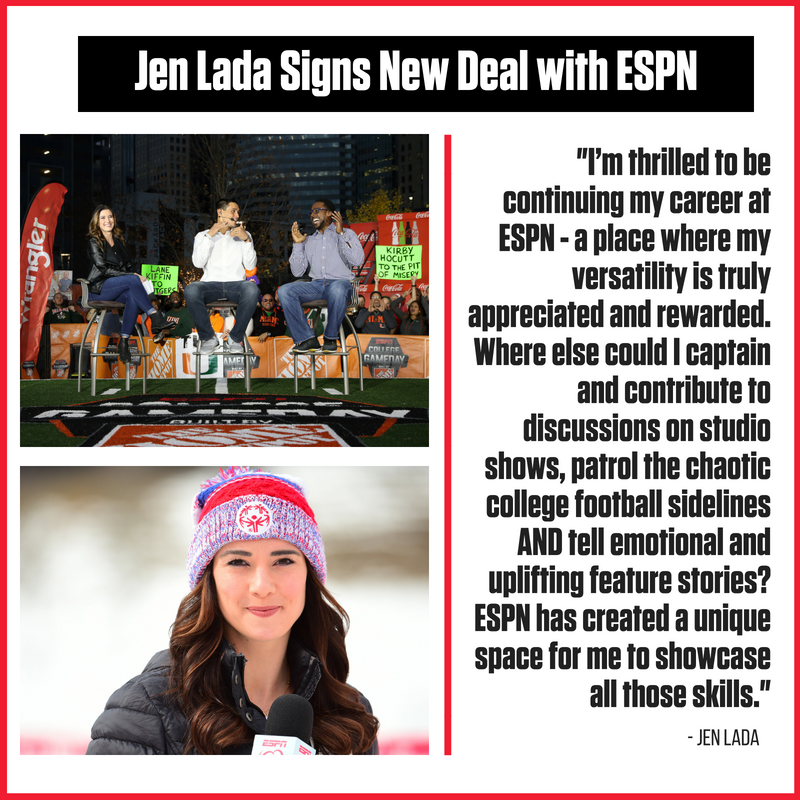 Jen Lada Signs New Deal, Makes Get Up Debut Today - ESPN Front Row