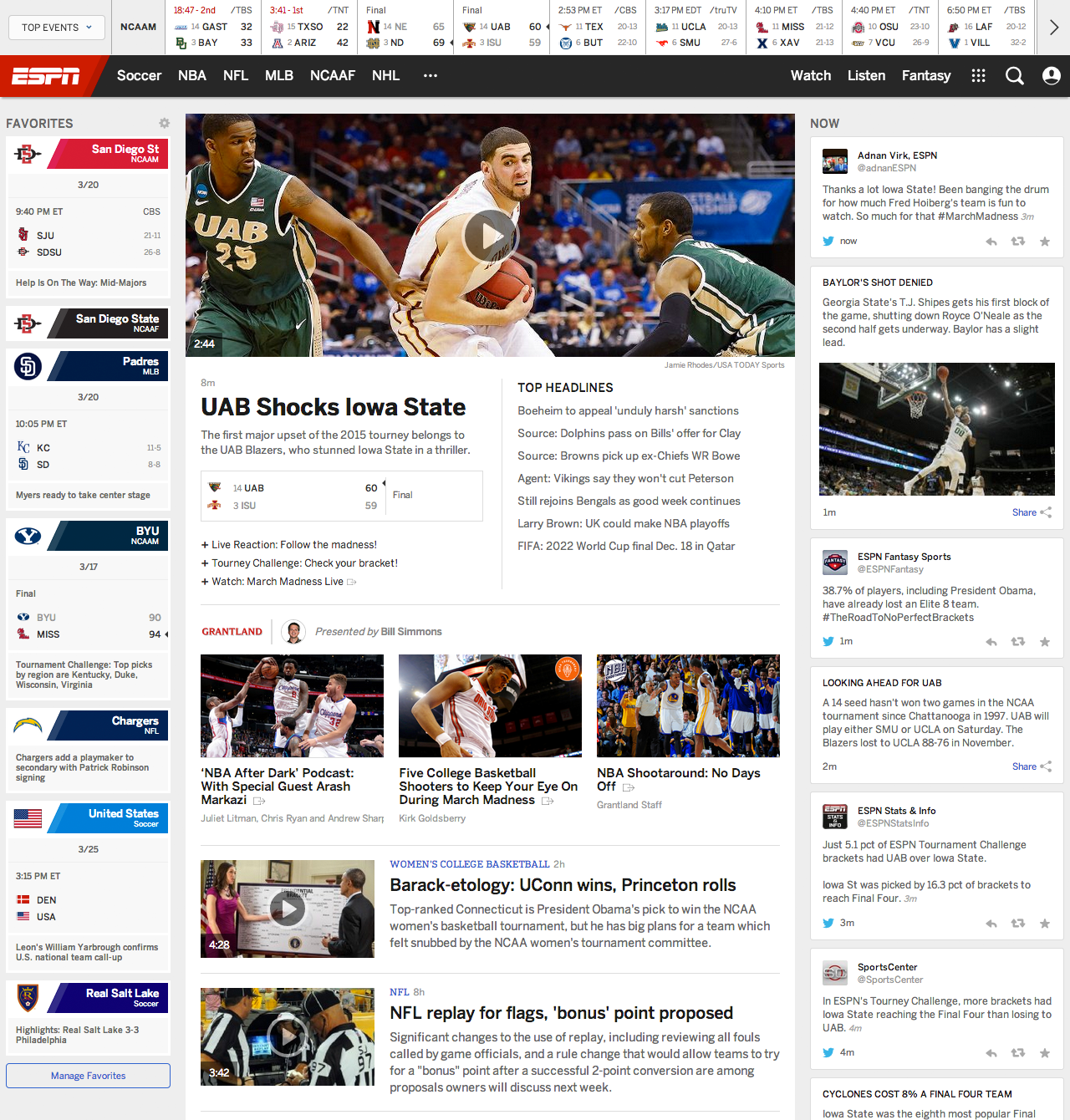 ESPN.com @ 25: A standard-bearer for innovation in 1995 and a quarter ...