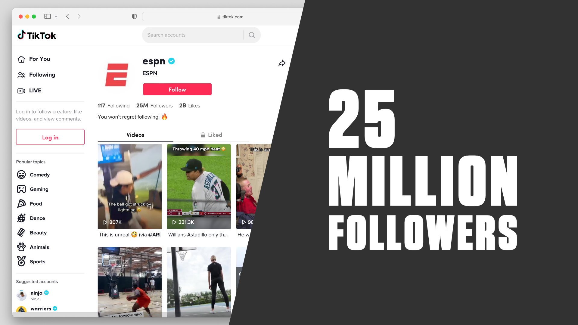 ESPN Earns 25 Million TikTok Followers - ESPN Front Row