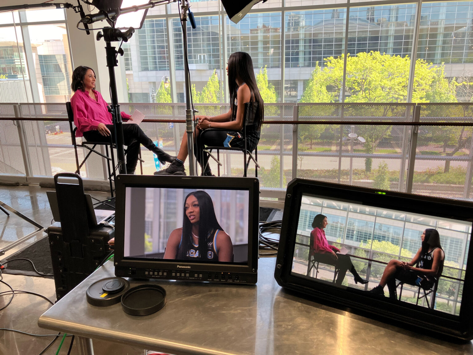 "Angel Reese Is a People Magnet": SportsCenter's Michele Steele ...